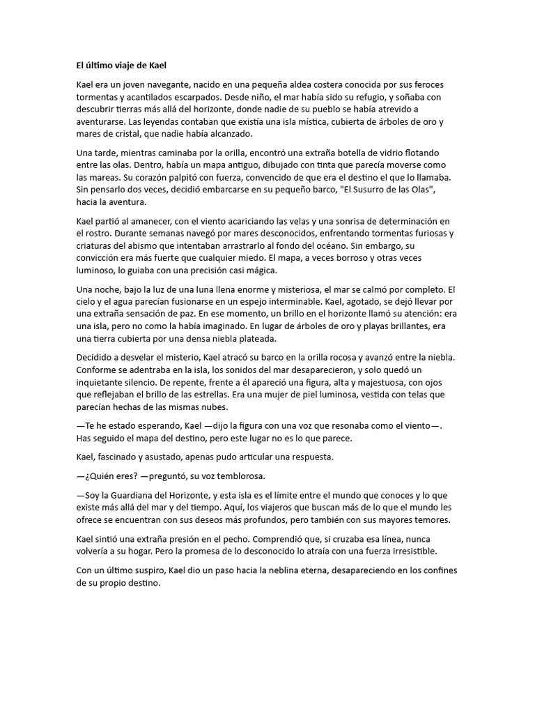 El Último Viaje de Kael | PDF