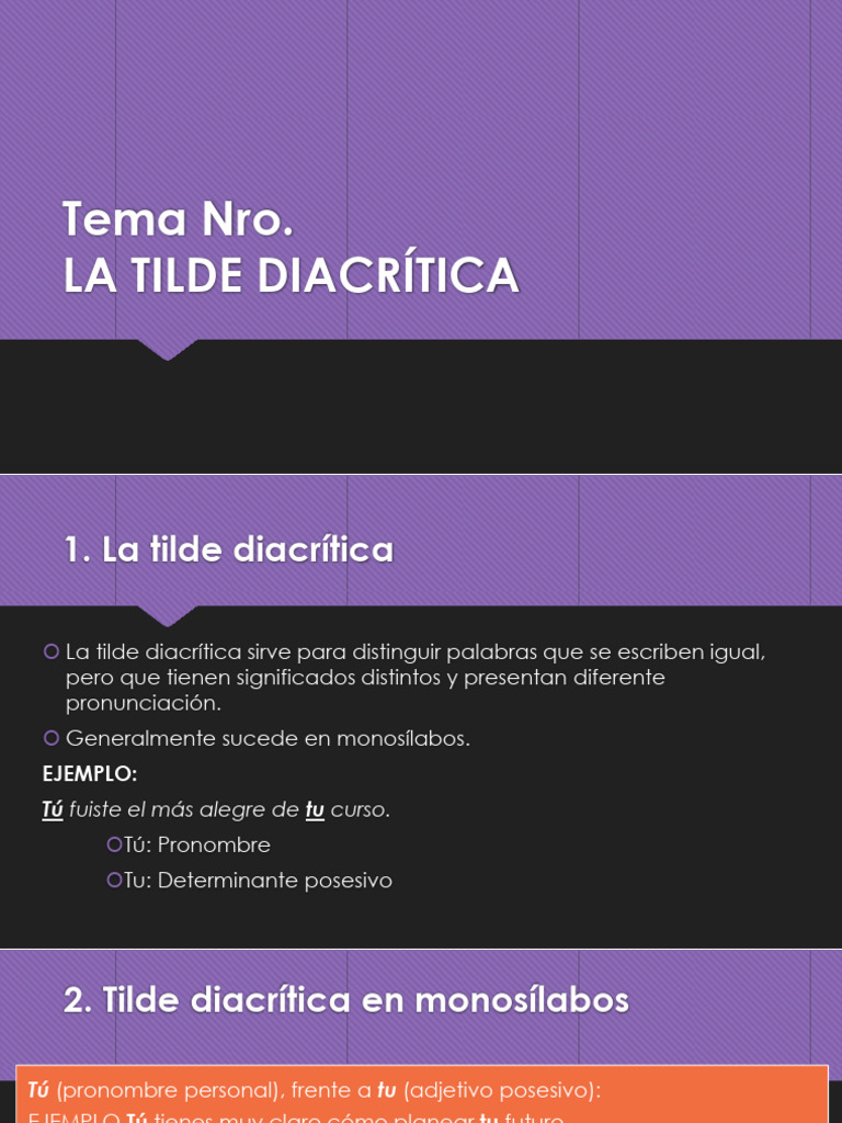 La Tilde Diacrítica | PDF