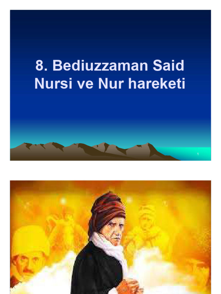 Bediuzzaman Said Nursi Ve Nur Hareketi | PDF