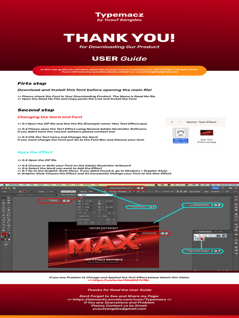 Text Effect User Guide | PDF