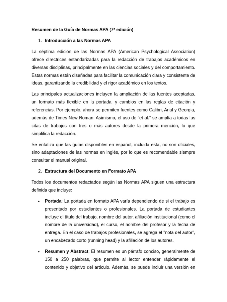 NORMAS APA NOTAS 7a Edicion | PDF | Estilo apa | Sumario abstracto)
