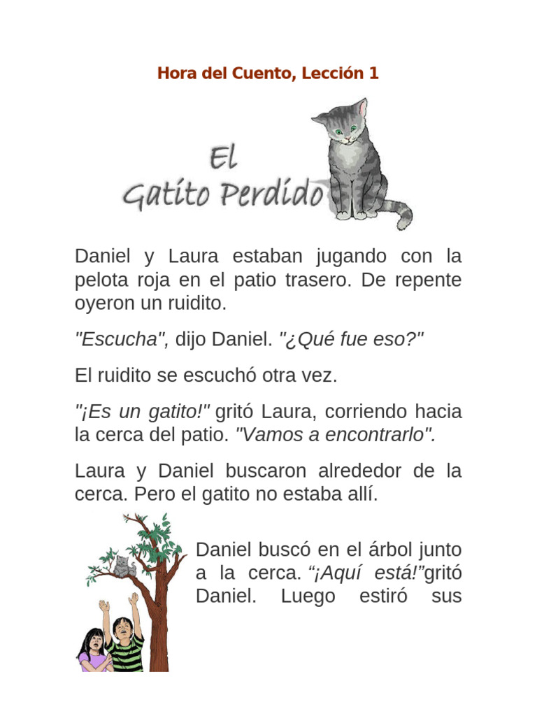 Lección 1: El Gatito y Jesús | PDF | Cristo (título) | Pecado