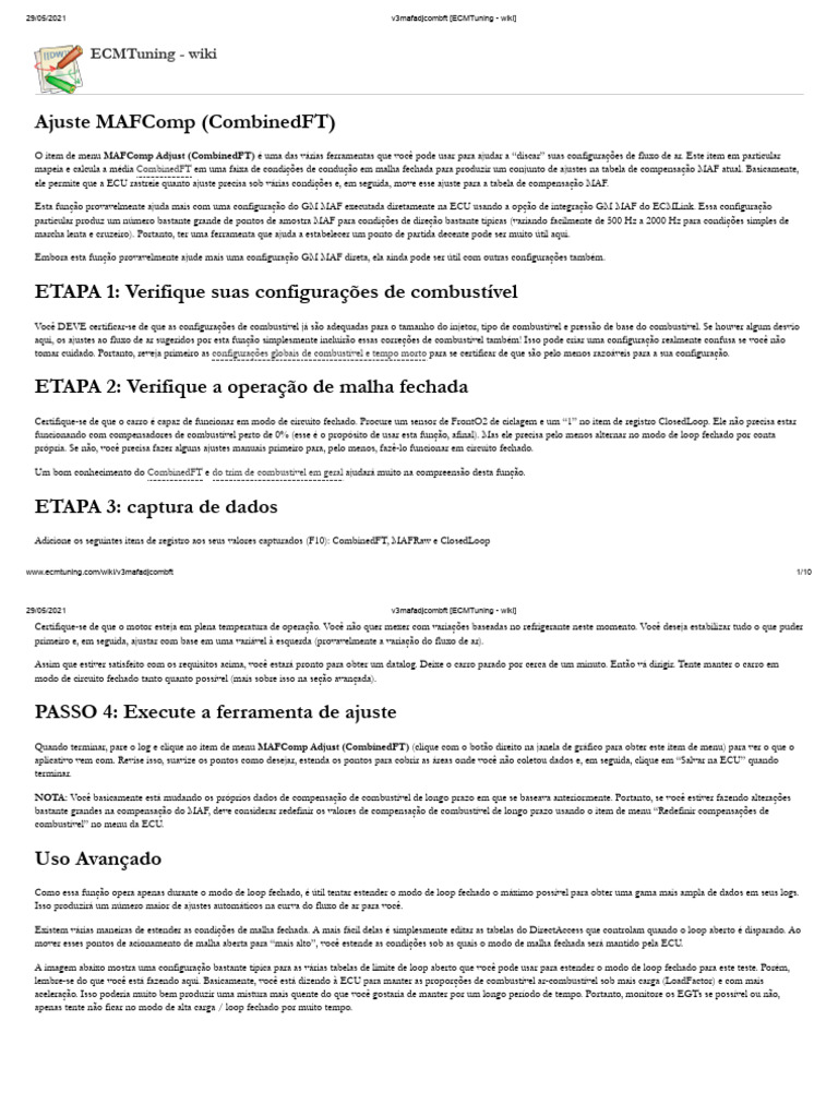 DSMLink Ajuste Por Fluxo Ar | PDF