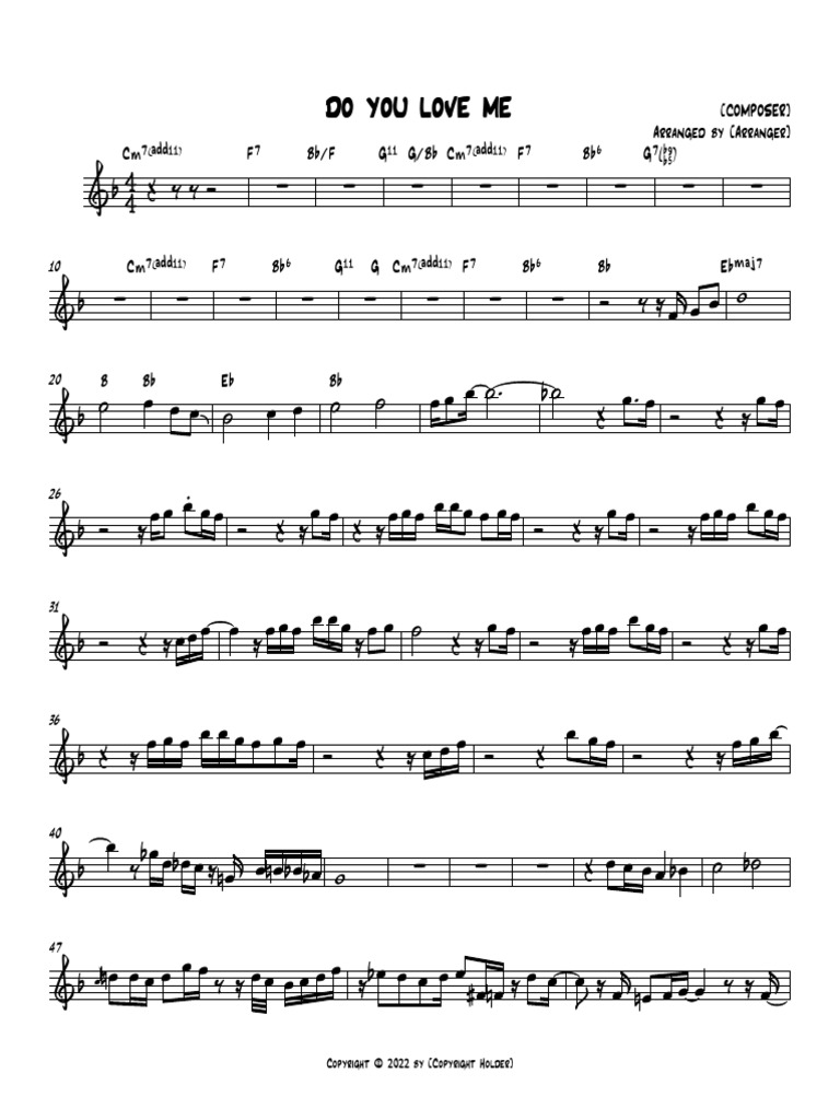 Do You Love Me1 - 1 - 3 - 1 - 1 - 4 - 2 - Full Score | PDF