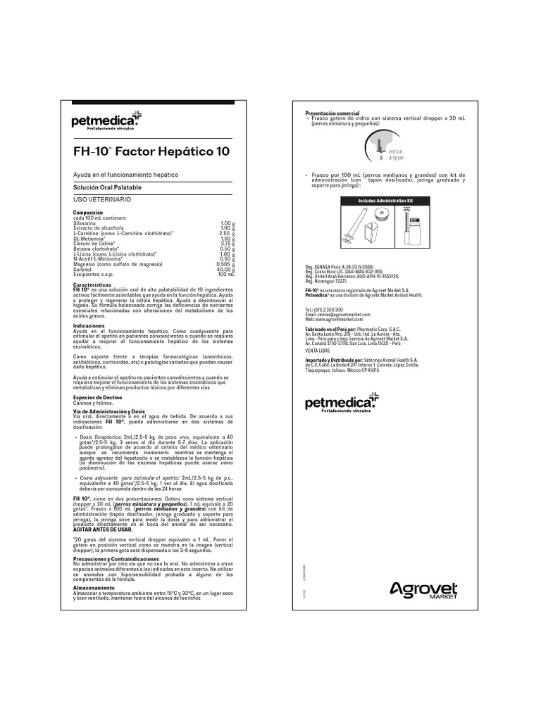 Factor Hepatico 10 - Inserto Mex v21021 | PDF