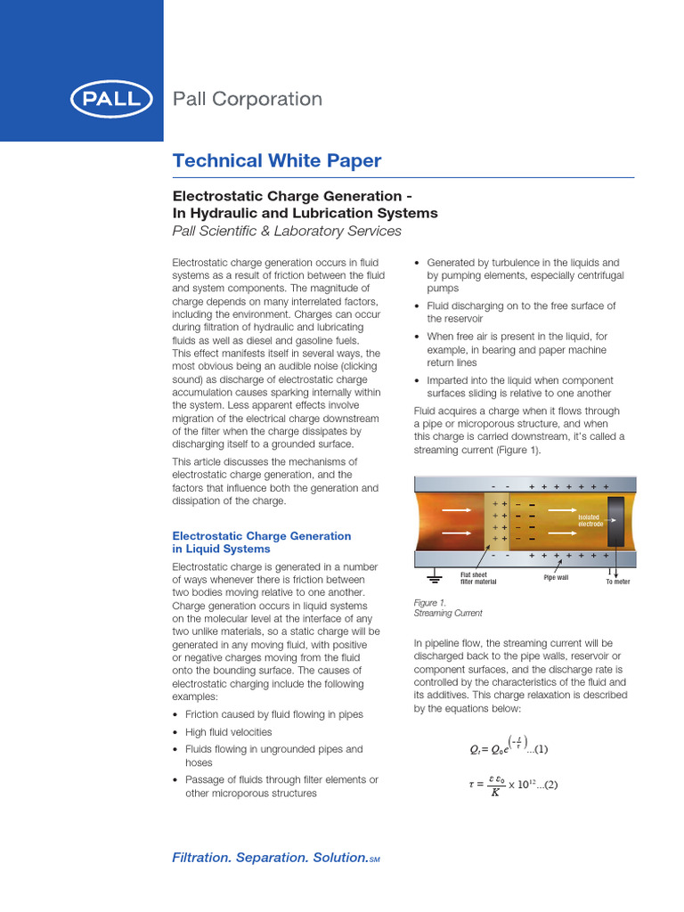 Electrostatic Charge Generation... Technical White Paper | PDF
