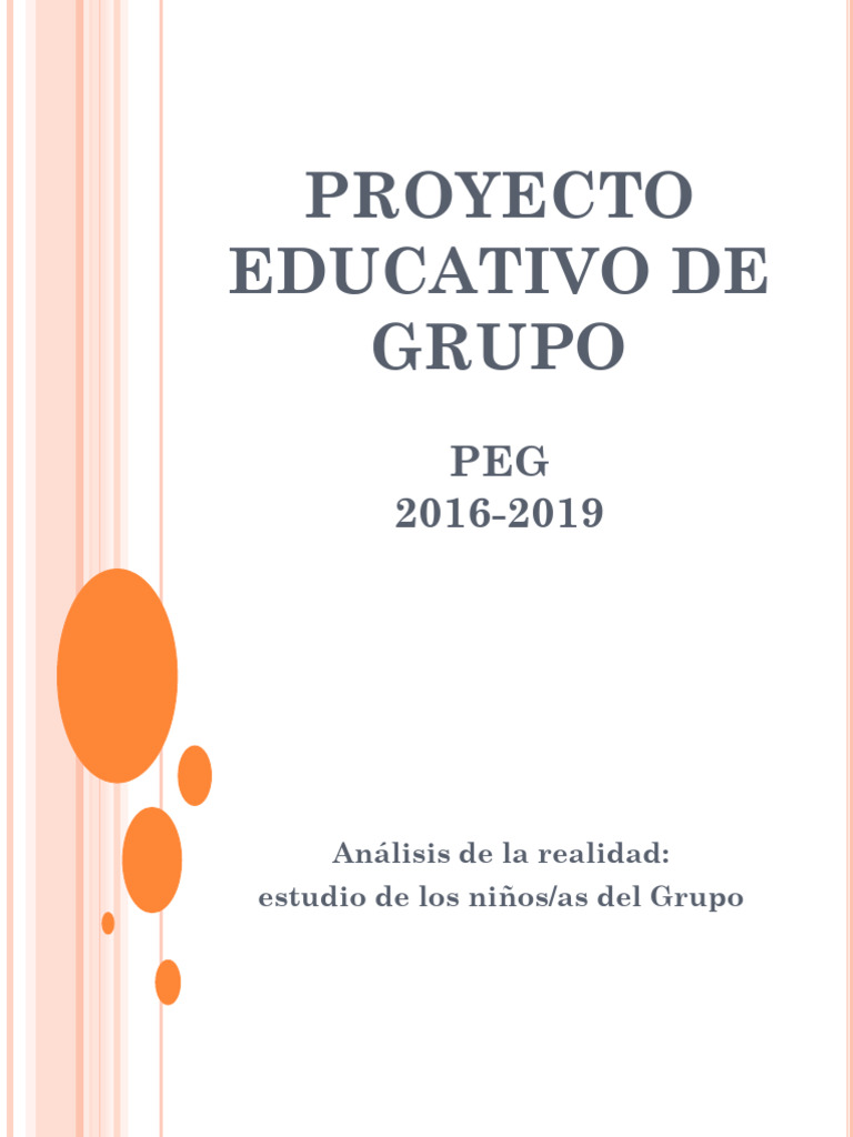 Anexo 4. PEG. Análisis de Los Niños | PDF