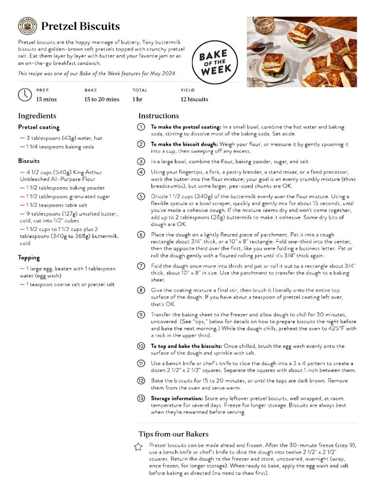 Pretzel Biscuit | PDF