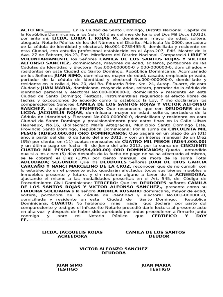 Pagare Autentico 2 | PDF