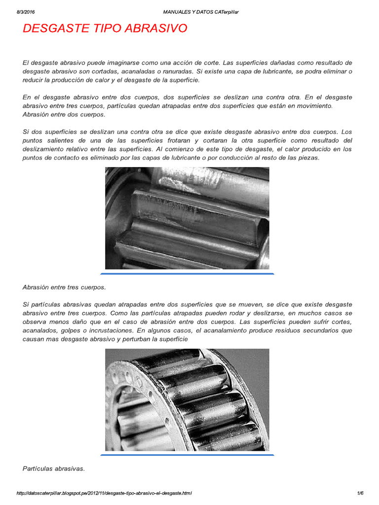 Desgaste Tipo Abrasivo | PDF