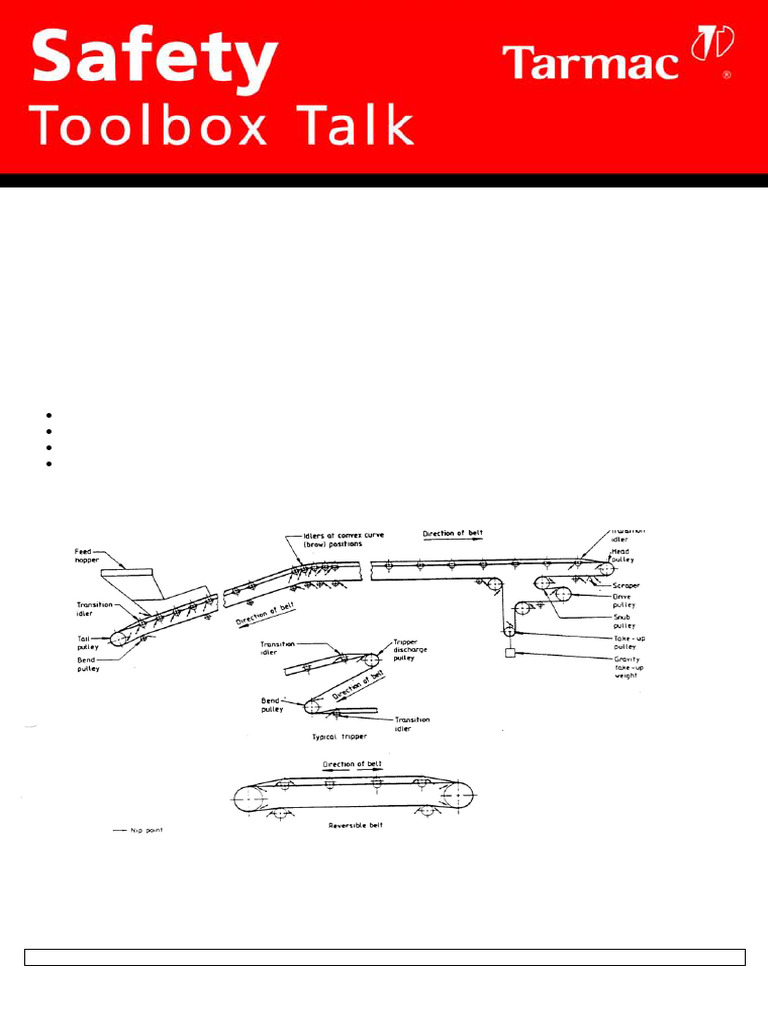 Conveyorbeltsafety Pdf Pdf