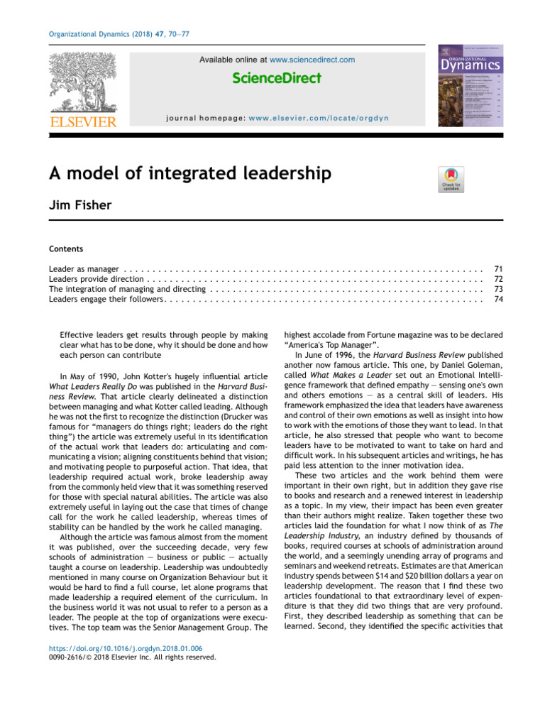 SC - A1 - Presentation - Leadership Article | PDF
