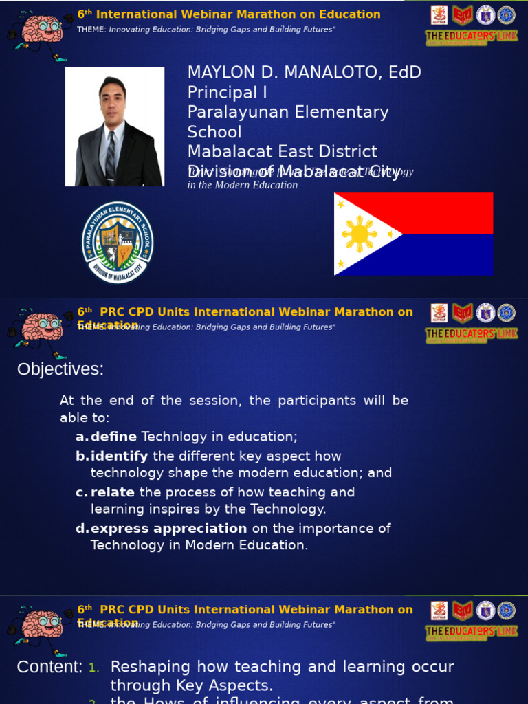 PRC 2024 the Role of Technology in Modern Education MDM | PDF | Educational Technology | Learning