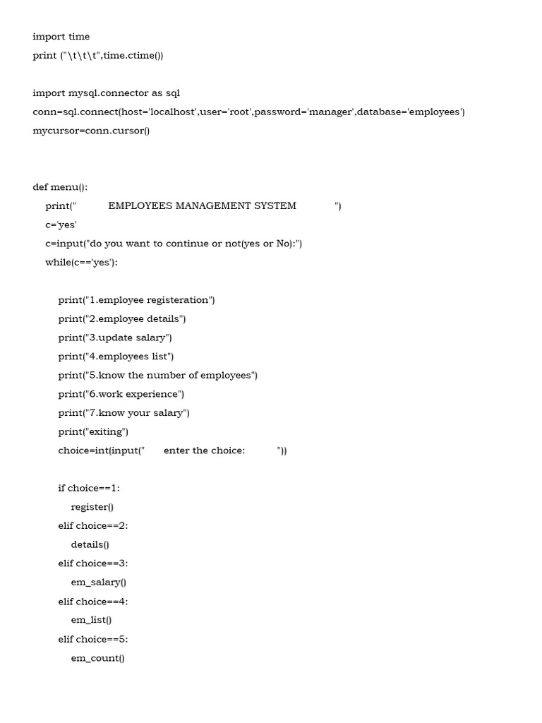 Employee Management System | PDF Employee Management System | PDF