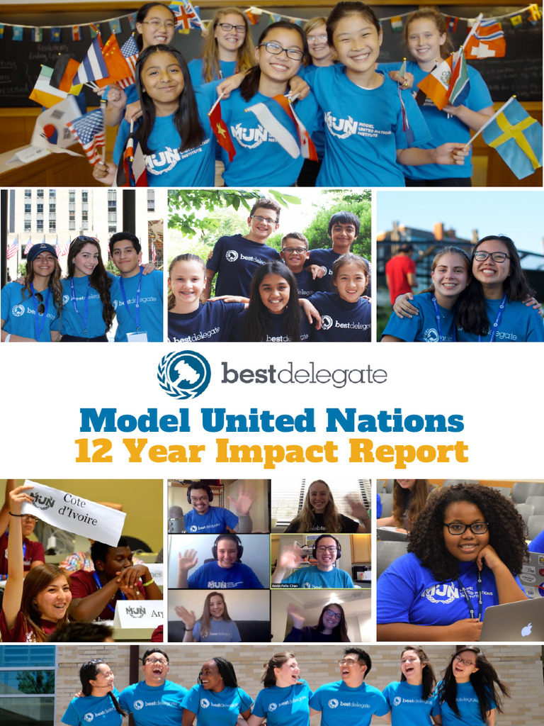 Best Delegate Model United Nations - 12 Year Impact Report - October ...