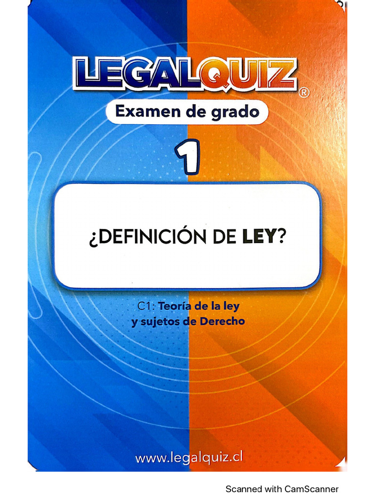 Legal Quiz Grado 1 | PDF