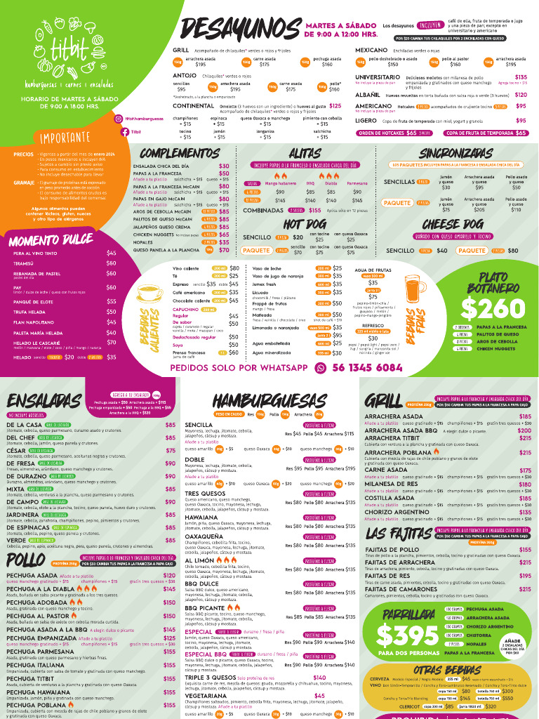 Titbit Menu 2024 | PDF