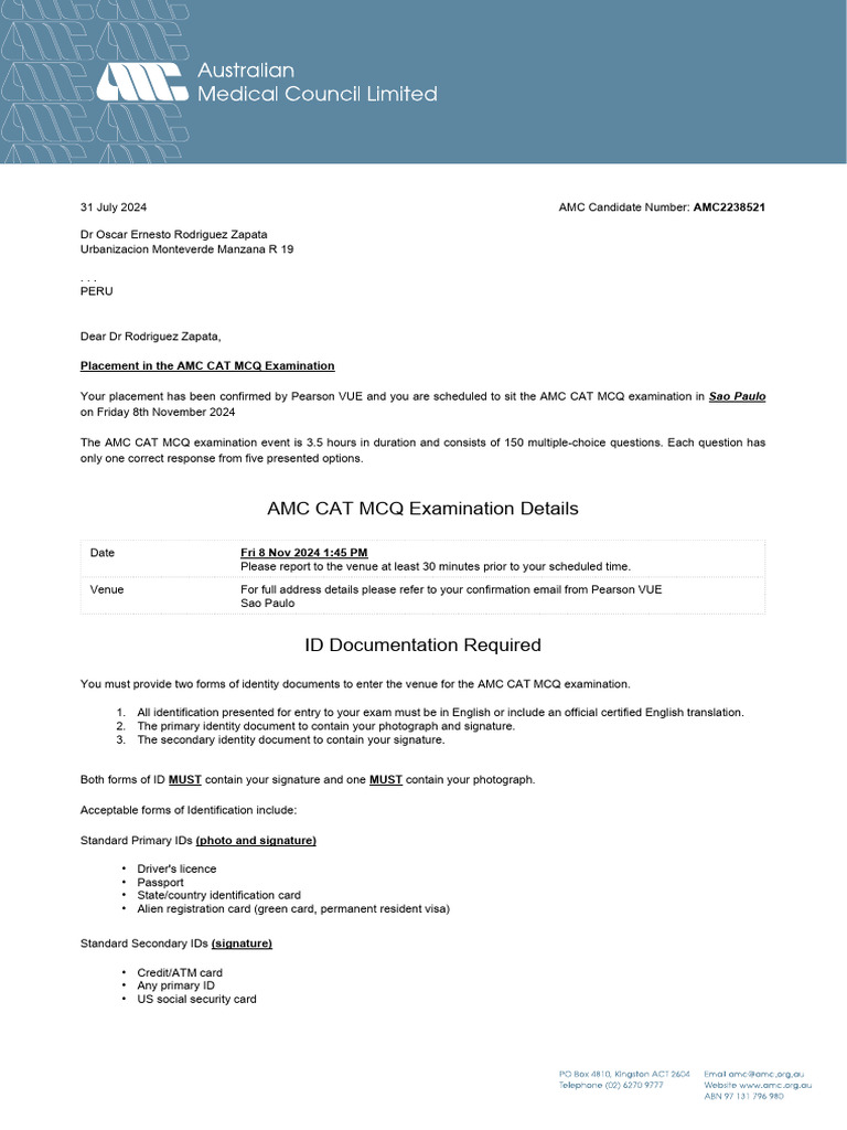 Placement Letter | PDF
