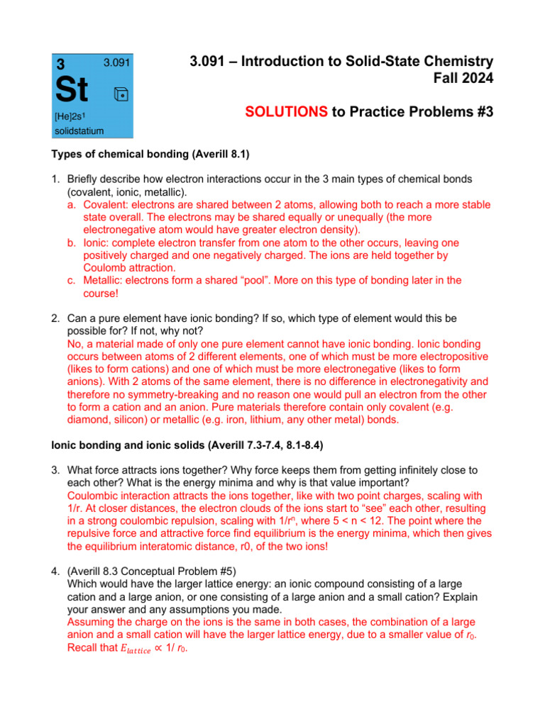 3091 FA24 PP03 Solutions | PDF