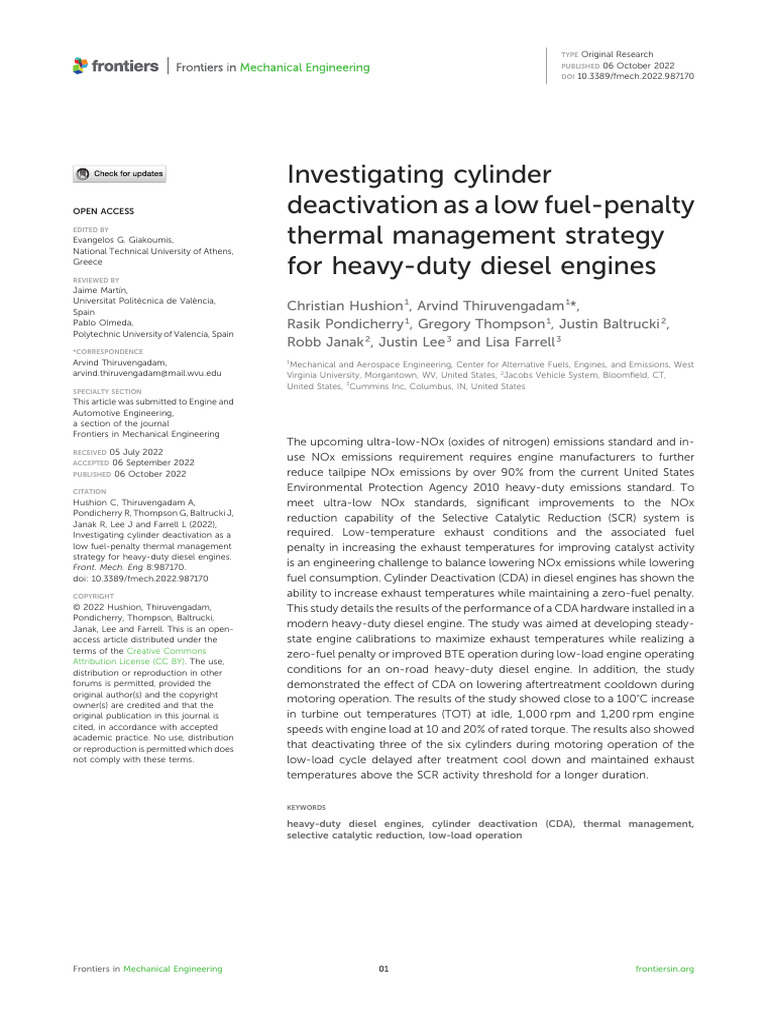 Cylinder Deactivation 2 | PDF