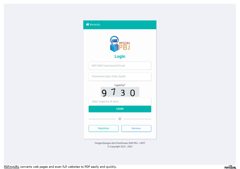 Login: Beranda | PDF