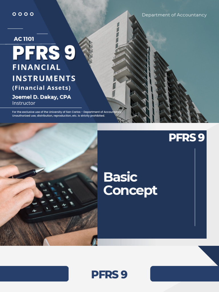 AC 1101 - PFRS 9 Financial Instruments (Financial Assets) | PDF