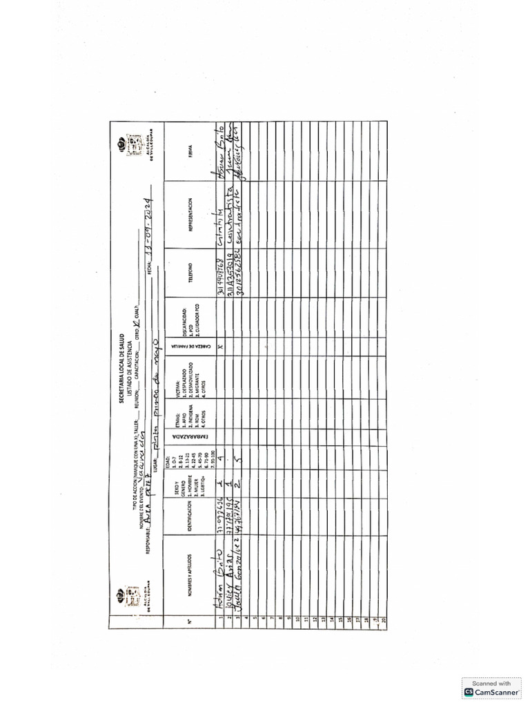 Listas de Asistencias | PDF