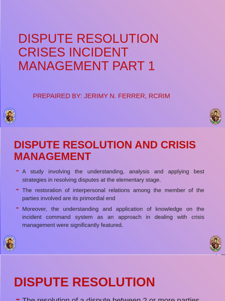 Part 1 Dispute | PDF