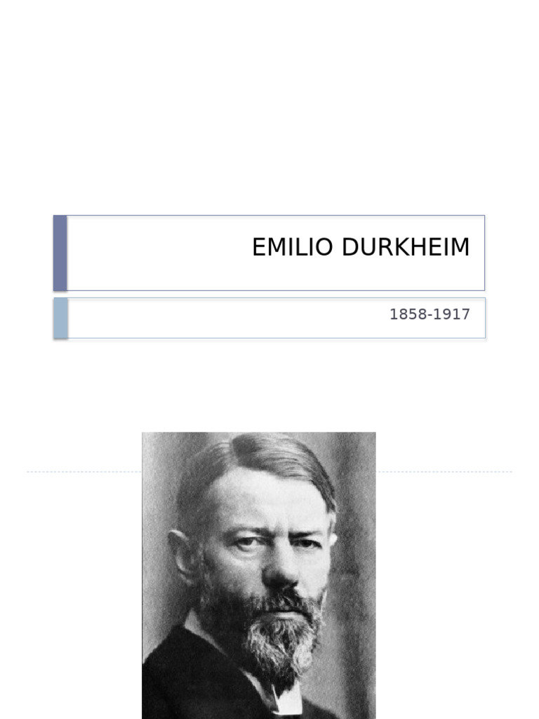 EMILIO DURKHEIM | PDF