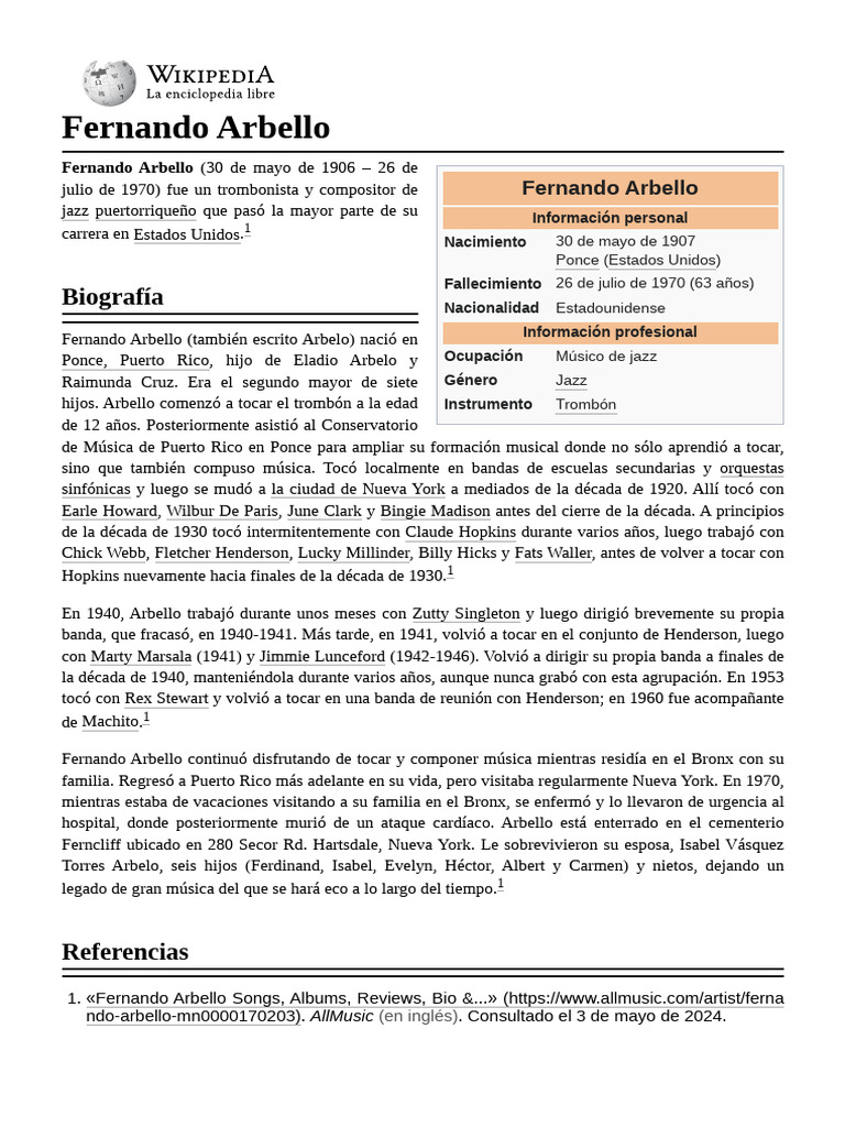 Fernando Arbello | PDF | Jazz | Arte