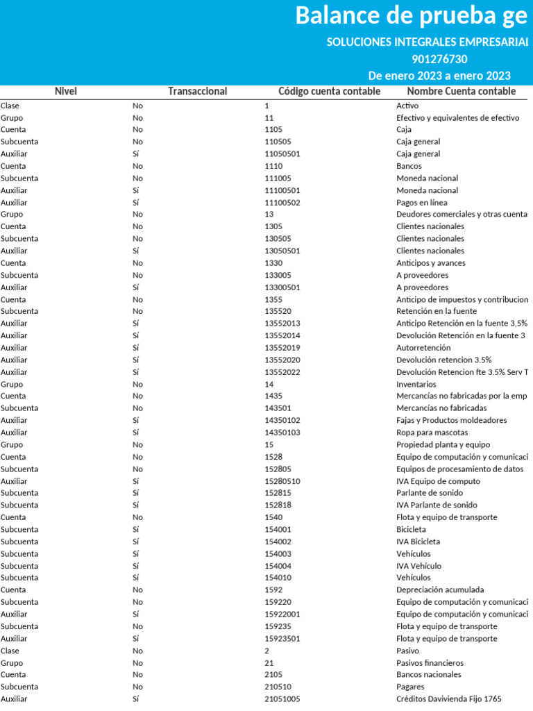 Balance de prueba general-20240127125947 | PDF