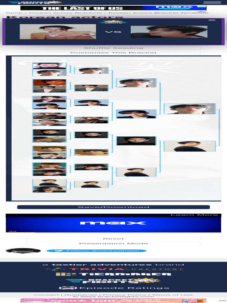 Korean Actors Bracket - BracketFights 2 | PDF