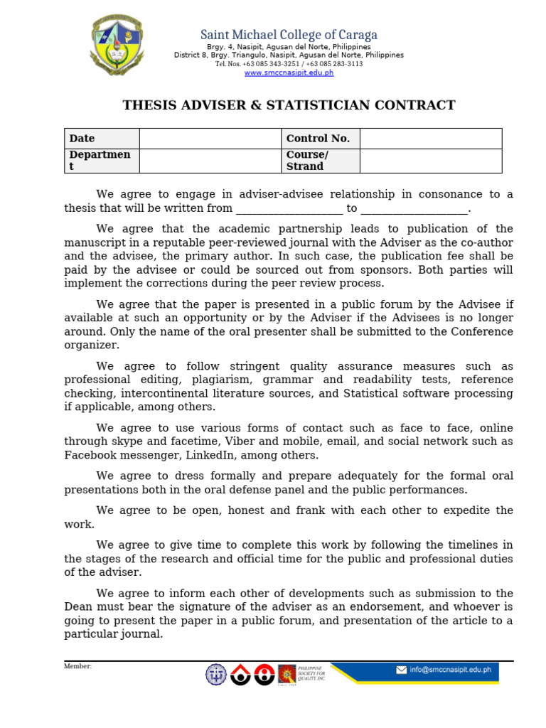 Thesis Advising-Form | PDF