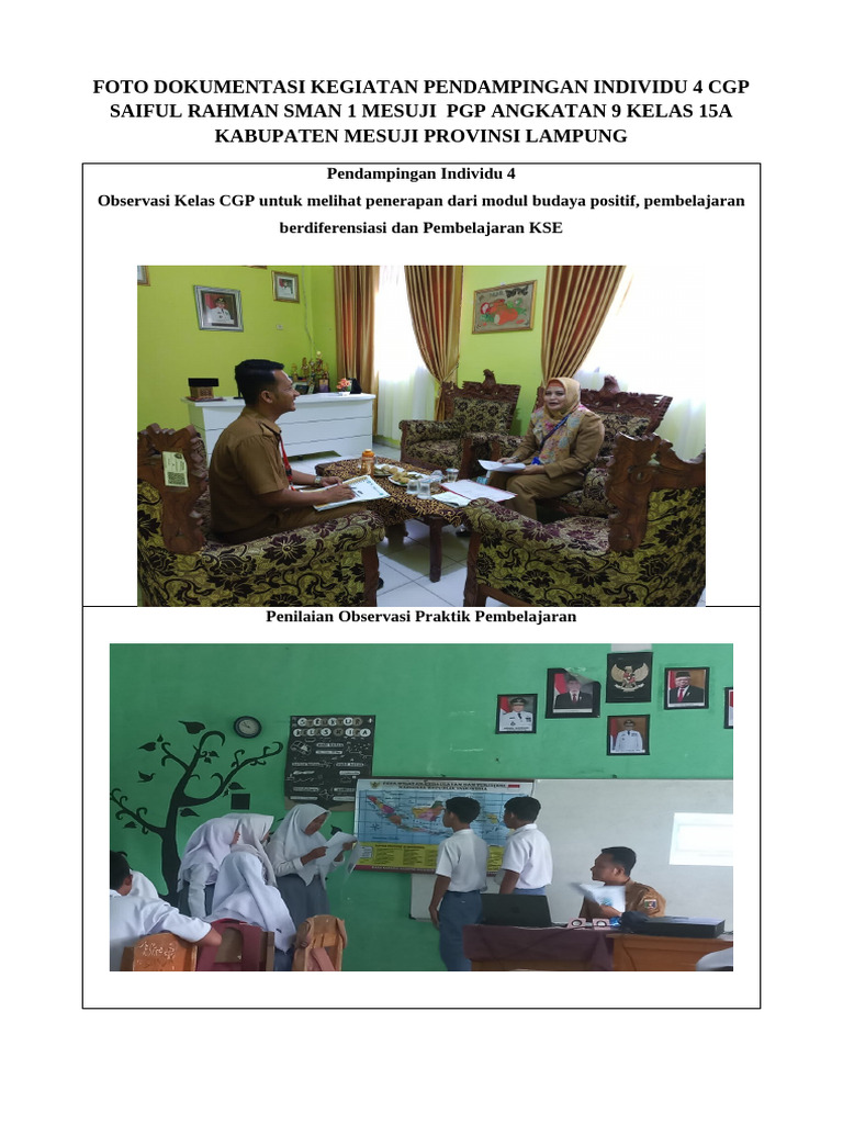 Foto Dokumentasi PI 4 Saiful Rahman | PDF