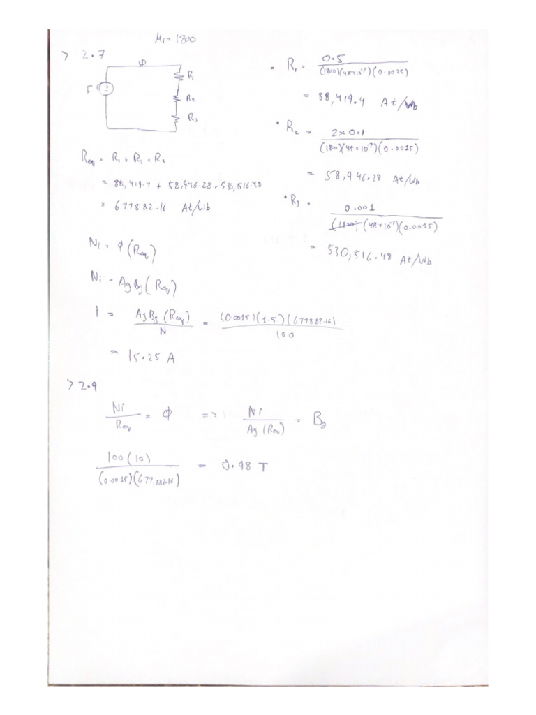 Electric Machine Problem 2 - Solutions | PDF