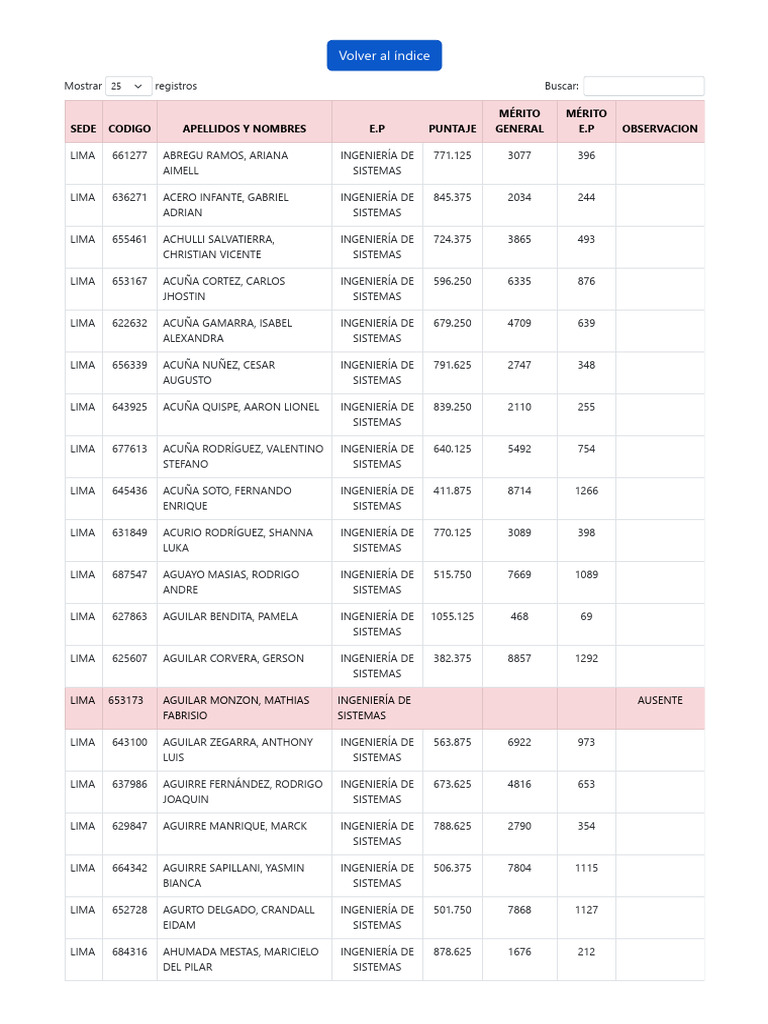 Unmsm s2025 1 030 Lima Ingenieria de Sistemas | PDF