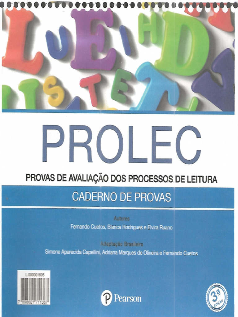 PROLEC - Caderno de Provas | PDF