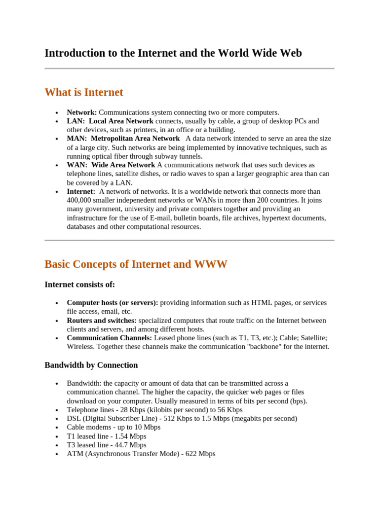 Intro.-to-Internet-and-WWW | PDF