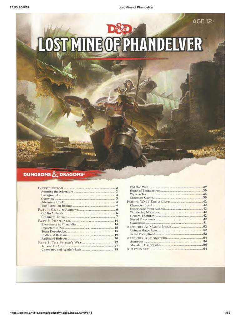 Lost Mine of Phandelver | PDF