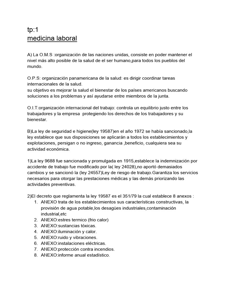 TP_1 MEDICINA LABORAL | PDF