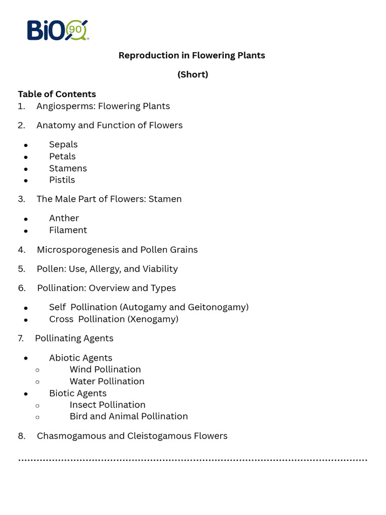 New Reproduction in Flowering Plants 24-25 | PDF