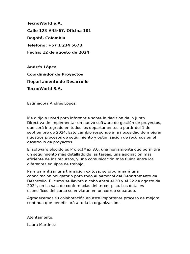 Carta Empresarial | PDF