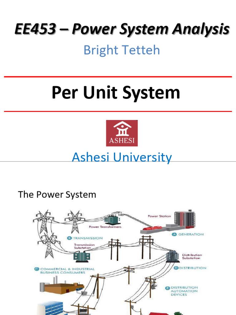 Lecture 4 Per Unit System | PDF