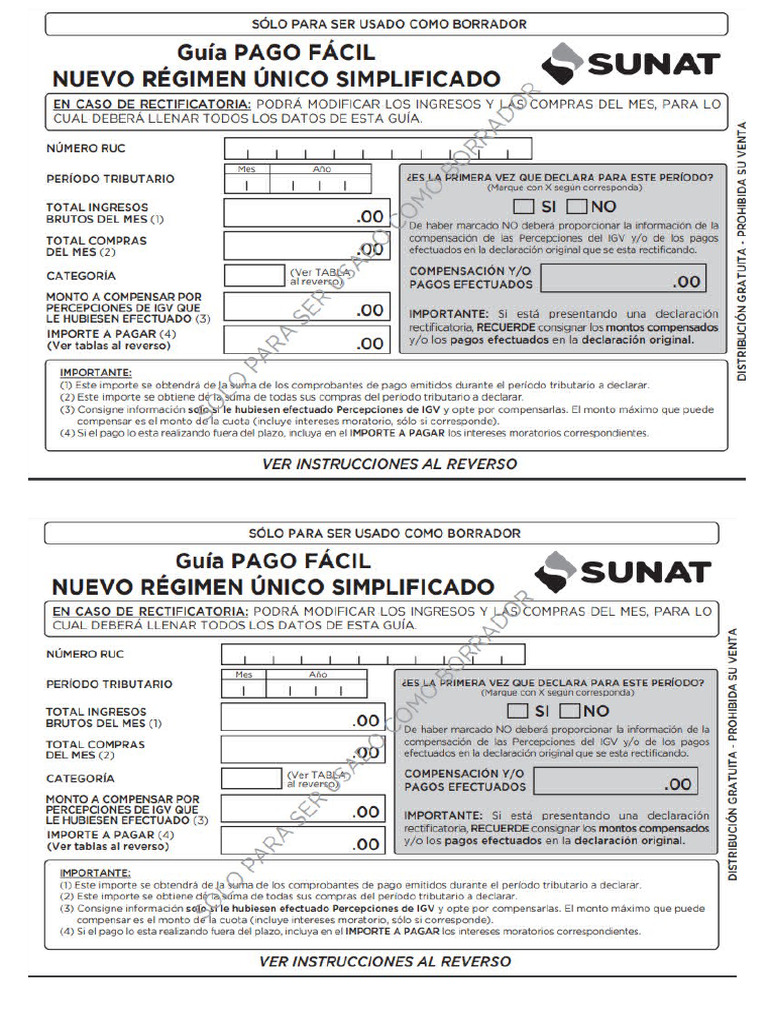 Modelo - Sunat | PDF