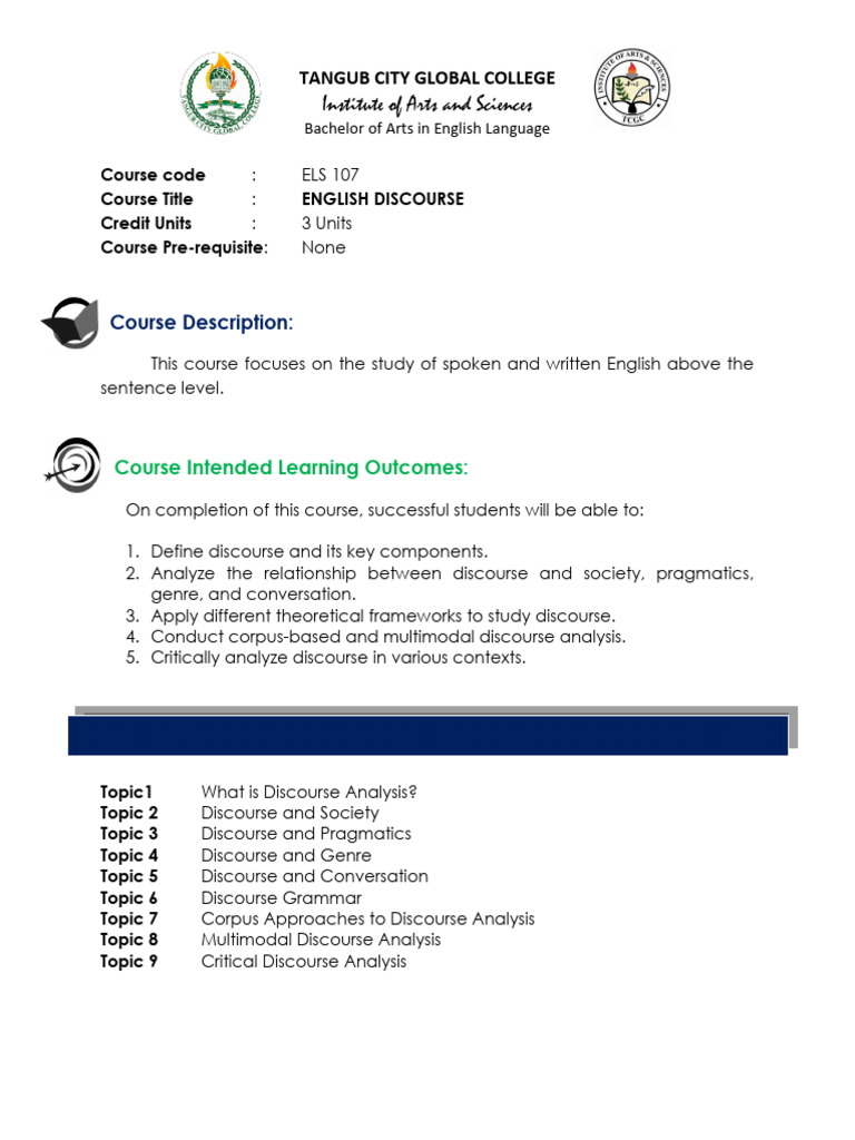 English Discourse - Group Reporting Activity | PDF