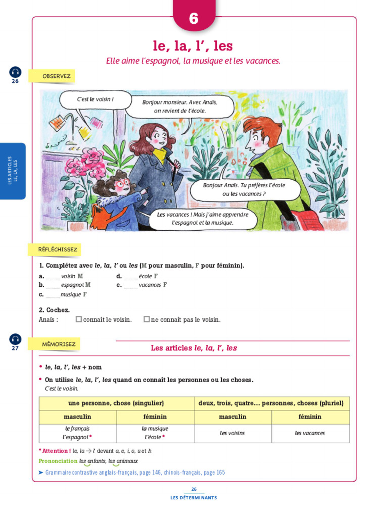 Grammaire (Unité 1) | PDF
