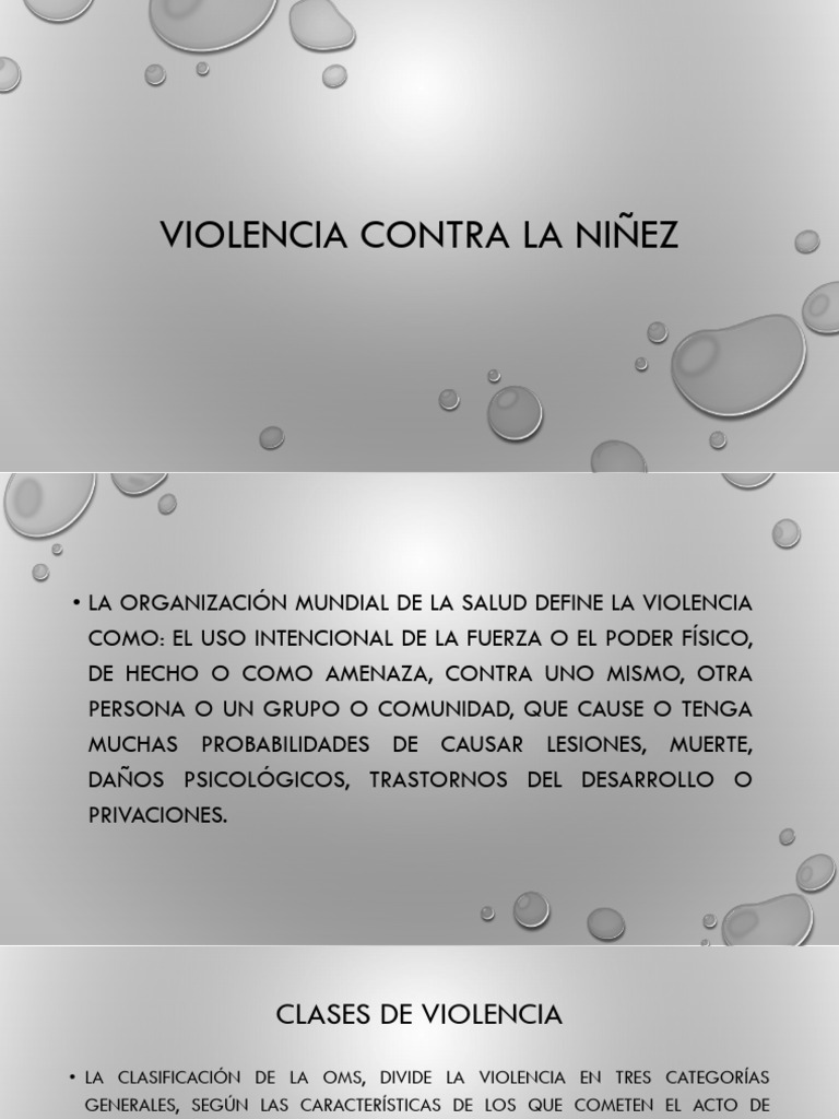 Violencia Contra La Niñez Pdf