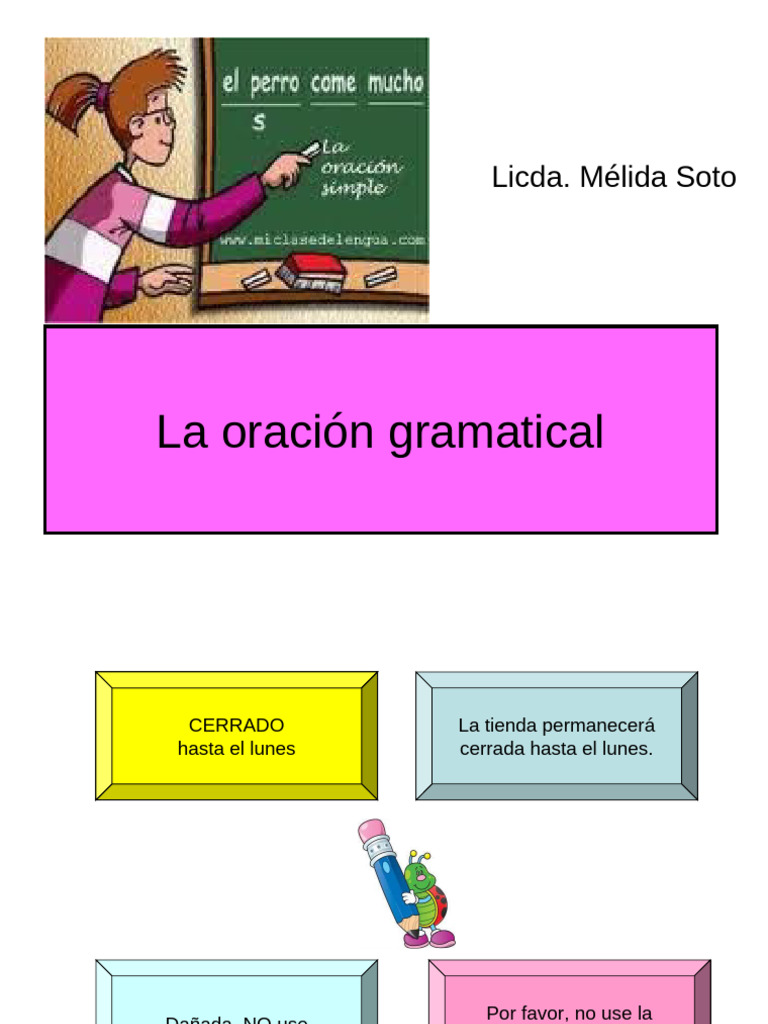 La Oracion Gramatical | PDF