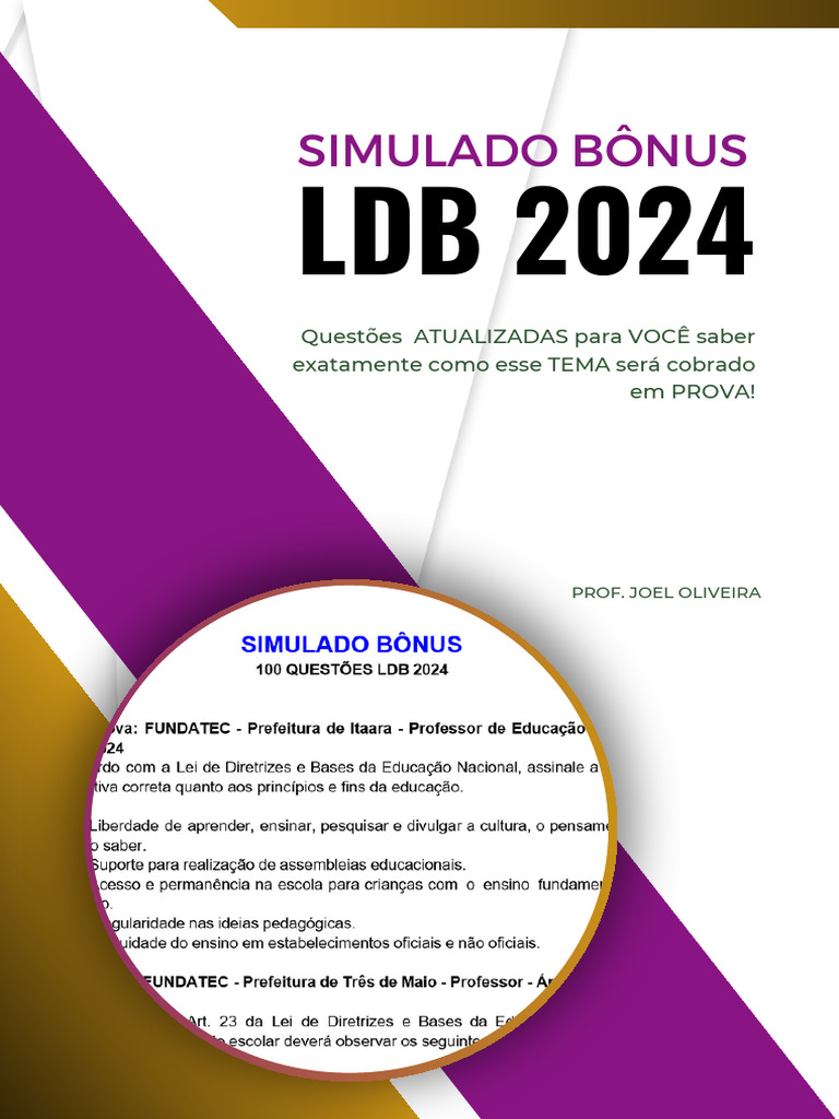 Simulado Bonus 100 Questoes LDB | PDF