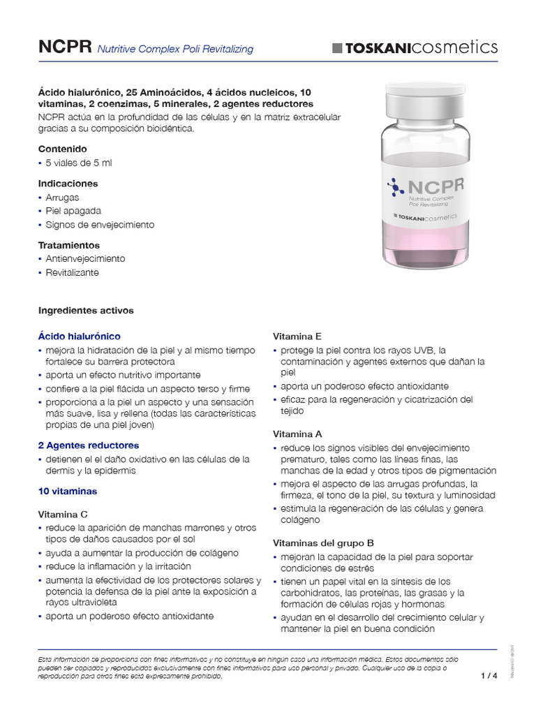 NCPR | PDF | Piel | Proteínas